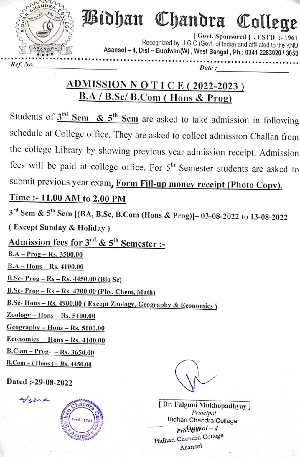 Bidhan Chandra College, Asansol