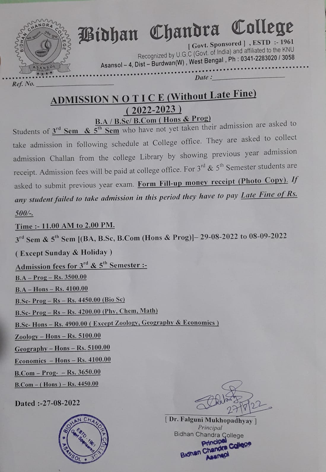 Bidhan Chandra College, Asansol