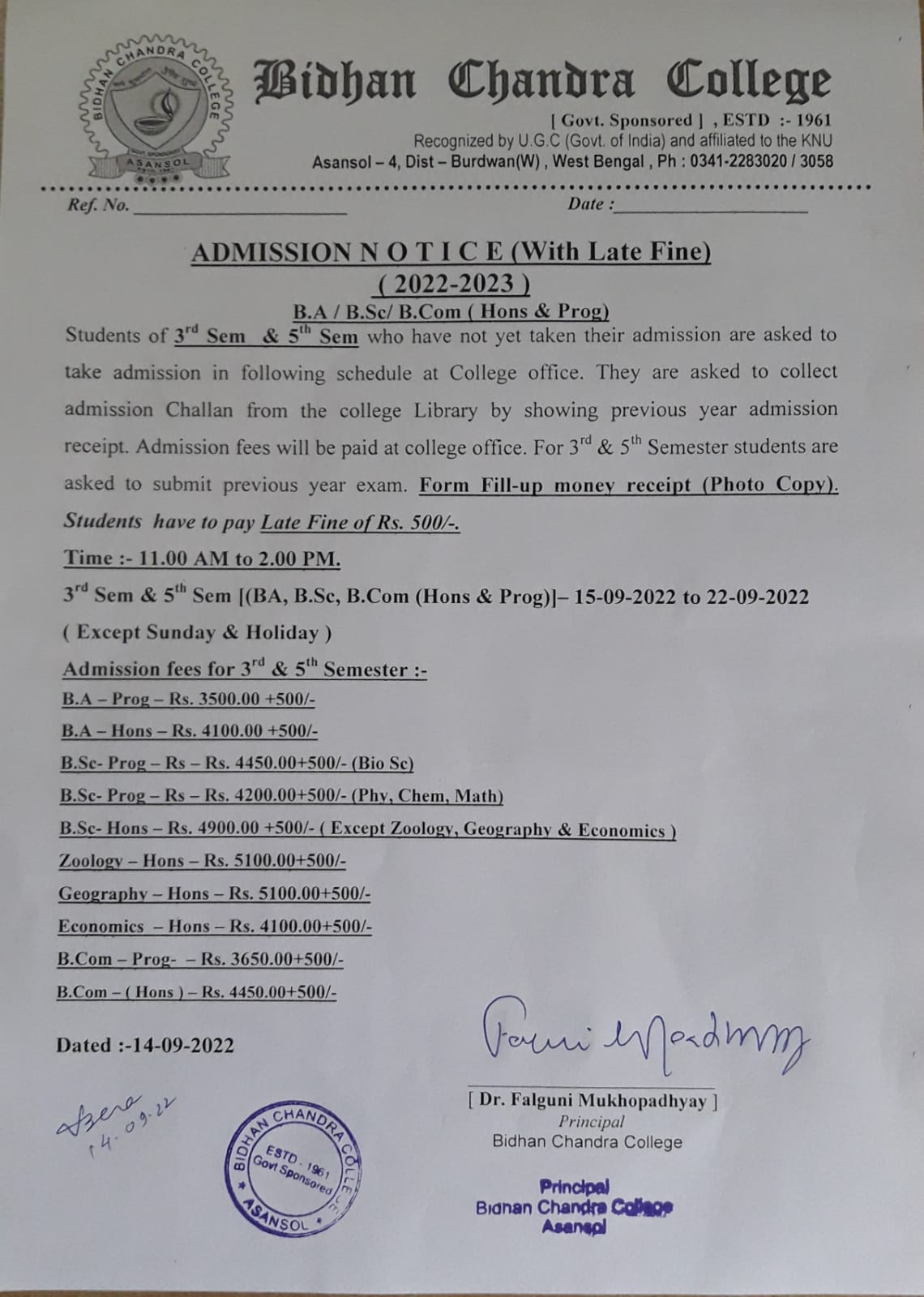 Bidhan Chandra College, Asansol